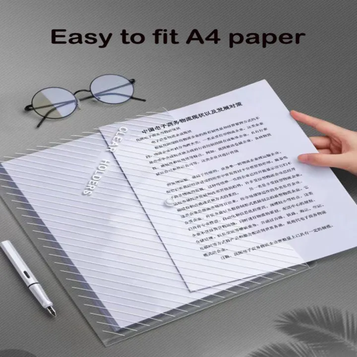6 Styels Waterproof file folders PVC A4 letter document holder Large ...