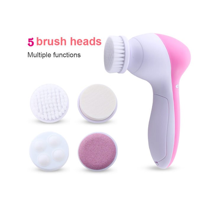 5 in 1 Electric Facial Cleanser Wash Face Cleaning Machine Skin Pore ...