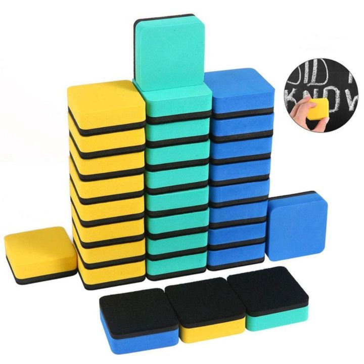 Portable Magnetic Whiteboard Eraser Multi-color Square Whiteboard Dry ...