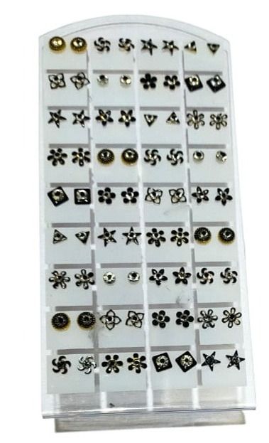 Beautiful Random 4 Pairs Of Ear Tops For Girls | Daraz.pk