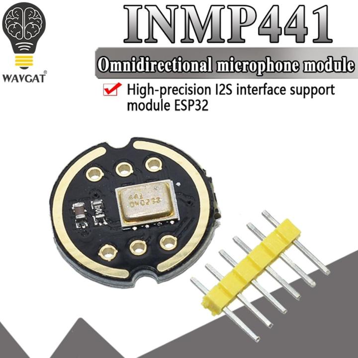 WAVGAT Omnidirectional Microphone Module I2S Interface INMP441 MEMS High Precision Low Ultra ...