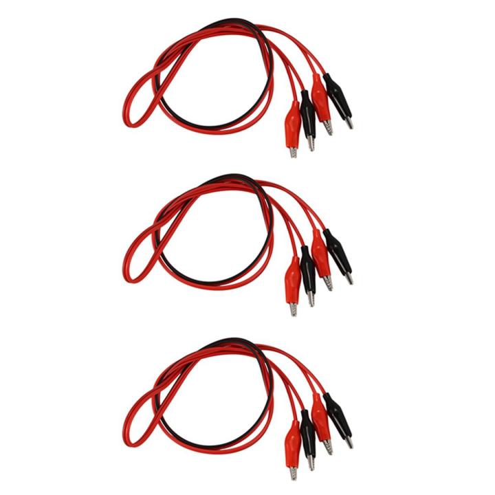3X 1M Double-End Alligator Clips Test Lead Jumper Wire | Daraz.pk