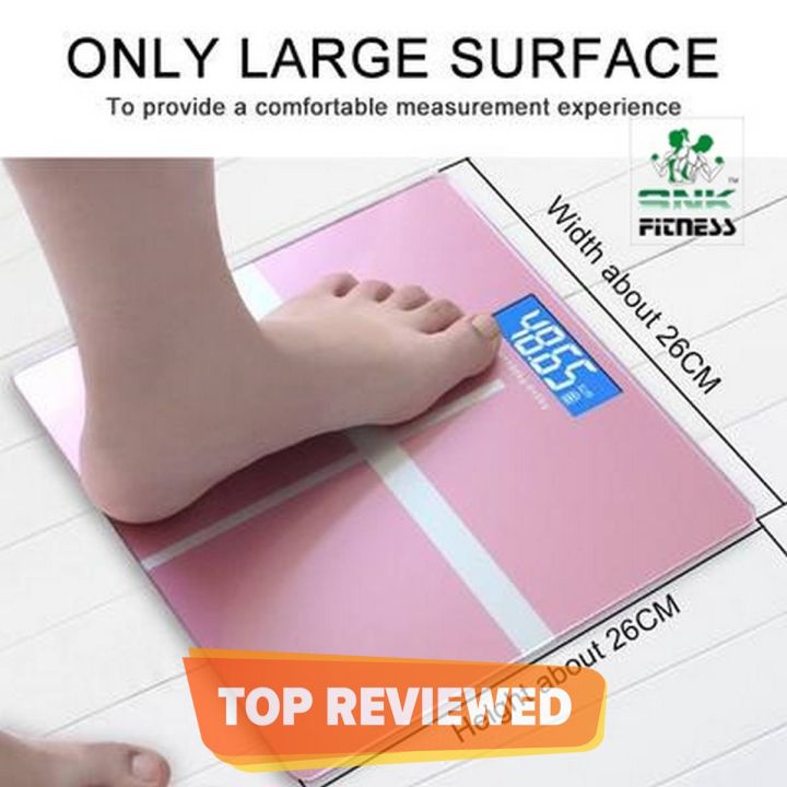 Imported 100% Accurate Tempered Glass Electronic Digital Body Weight ...