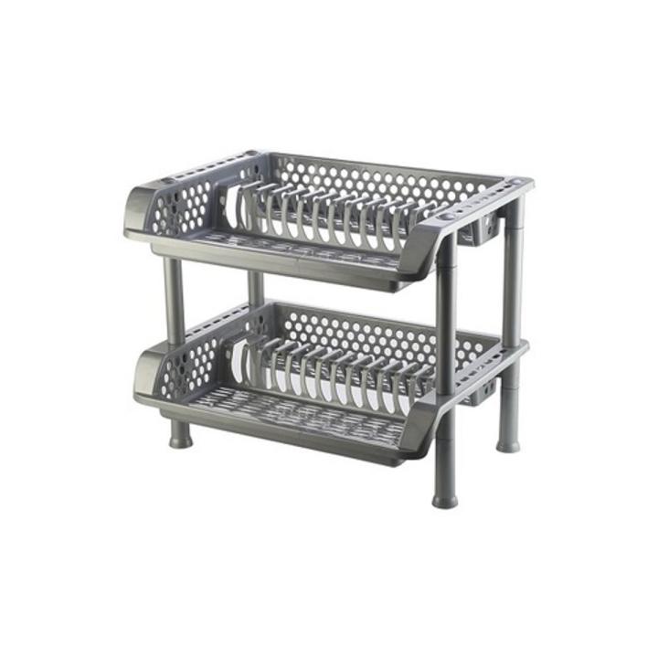 2 layer / 3 layer Plastic Plate Rack / Rag Dish Washing Stand [Two Tier ...