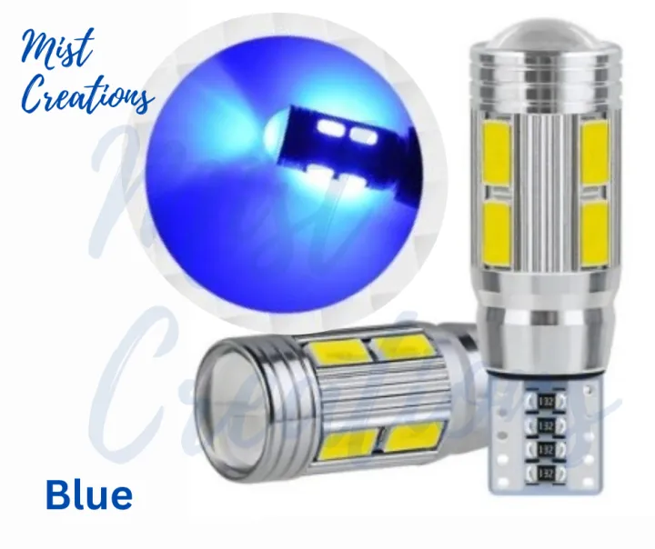 2PCS T10 12V 10 SMD Car LED Bulb Canbus License Plate Wedge Side Turn ...
