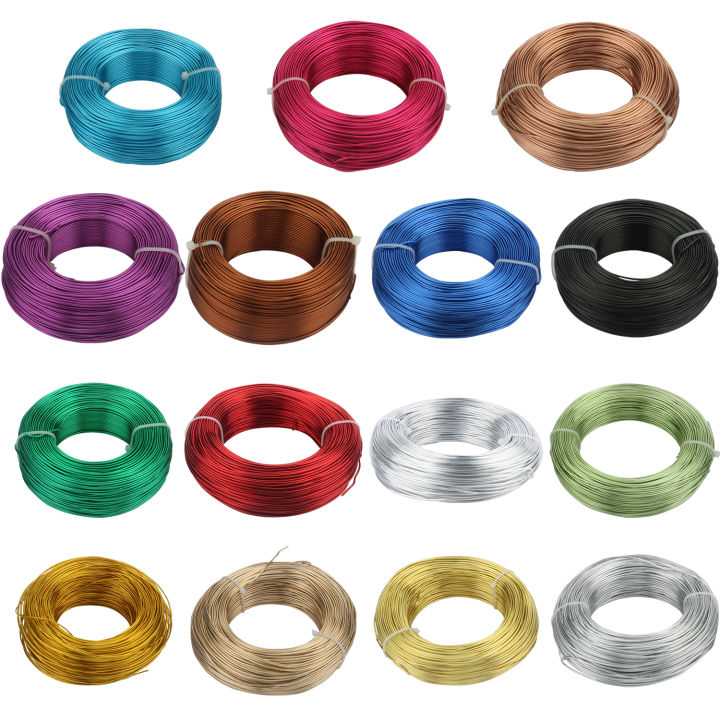 AlineYLingg Aluminum Wire 1mm 1.2mm 1.5mm 2mm 2.5mm 3mm Gold Plated ...