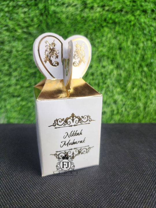 🎉 Nikkah Bid/Favor Box - Various Designs, 50 Pcs Per Packet 💖 RM ...