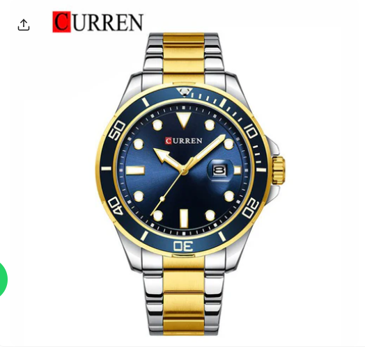CUREN Fashion & Business Watch for Men | Round Dial | Analog Display ...