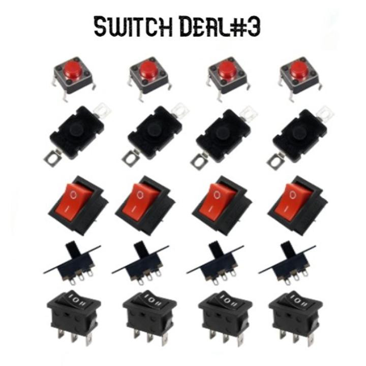 Electronic Circuit Combo Mini Switch Micro Switch Slide, Push, and ...