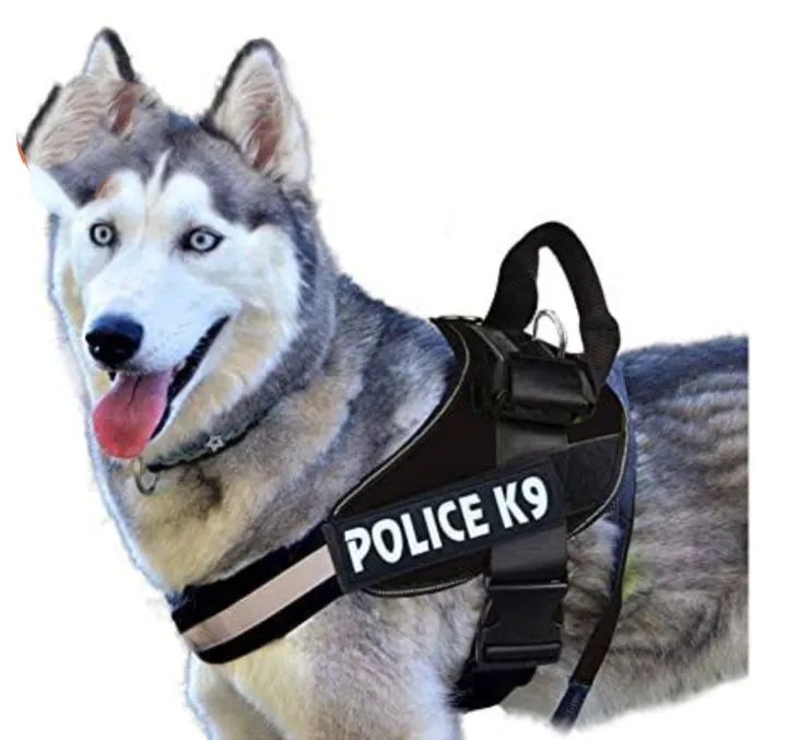 Doggie Dash Police K9 Dog Harness No Pull Harness | Reflective | No ...