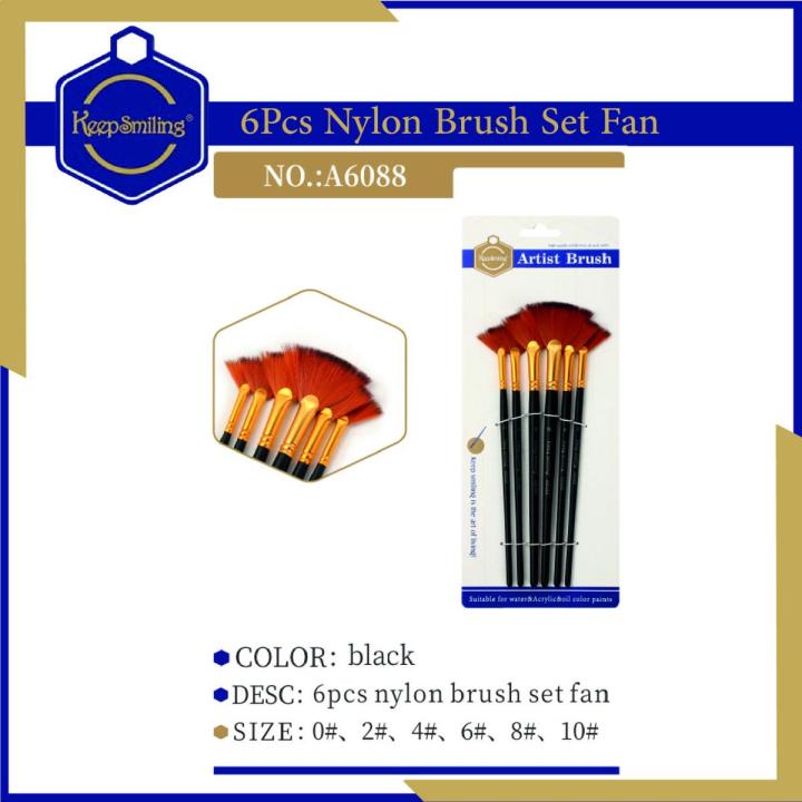 Keep Smiling Pack of 6 Fan Brush | Daraz.pk