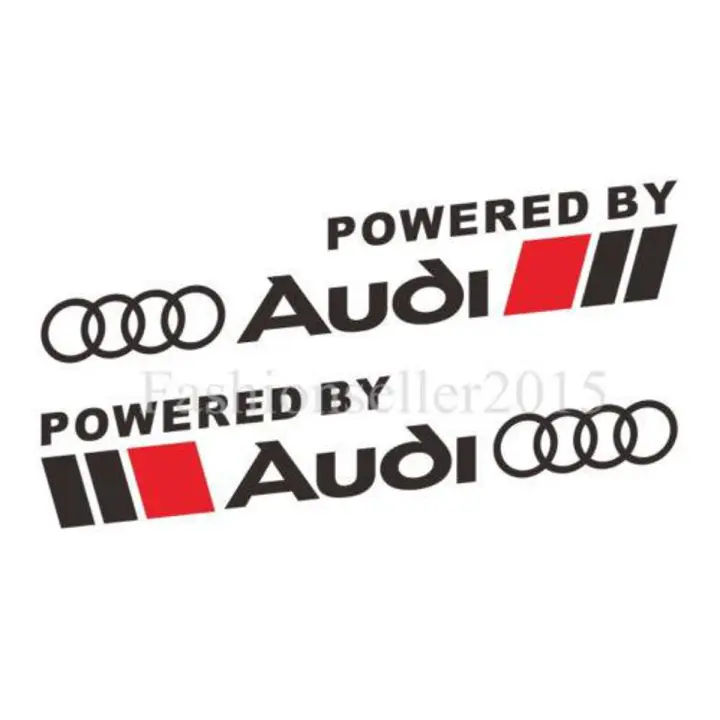 Car Sticker - 1 Pair Decal Vinyl Car Stickers for Audi Auto Doors Panel ...