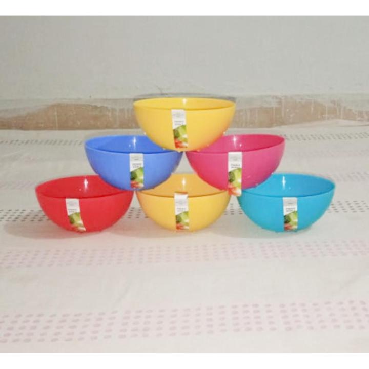 Bundle of 6 Small Bowls Set Plastic Raeta Katori Sauce Pot Multicolours ...