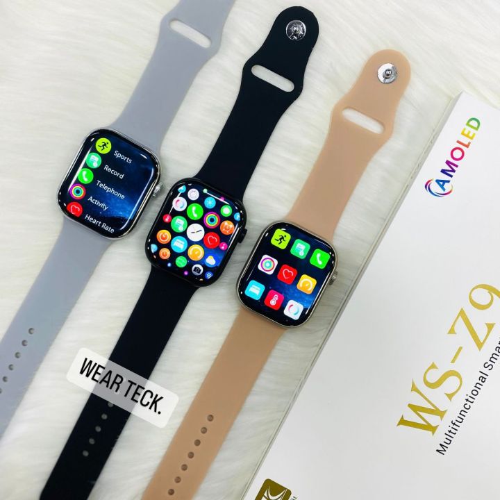 WS-Z9 Max Series 9 Smart Watch (Finger Tap Call Gesture) (Watch OS 10 ...