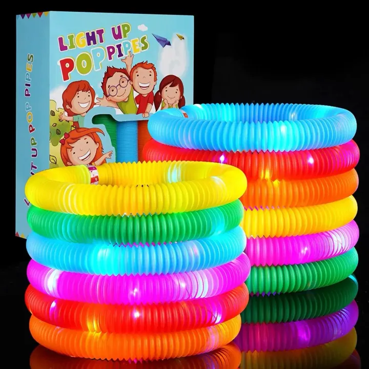 Super Sensory Toys, Mini Pop Tubes for Kids, Colorful Fidget Tubes for ...