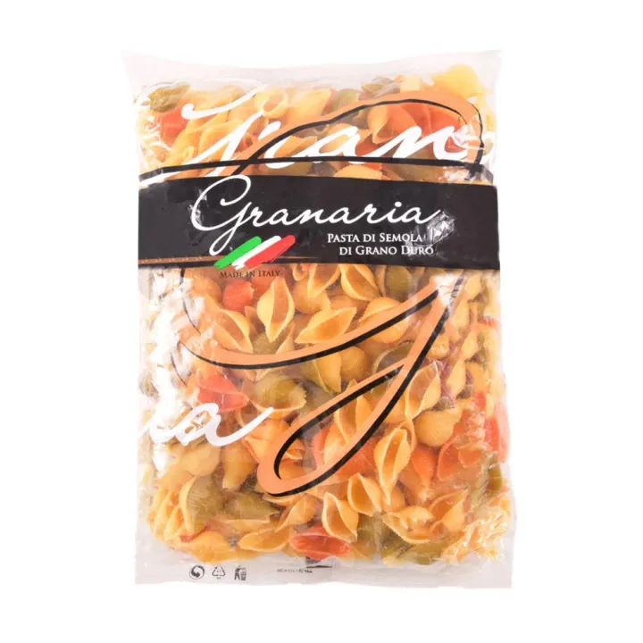 GRANARIA CONCGILIE TRICOLORE PASTA 500GM (𝐢𝐦𝐩𝐨𝐫𝐭𝐞𝐝 & 𝐨𝐫𝐢𝐠𝐧𝐚𝐥) | Daraz.pk