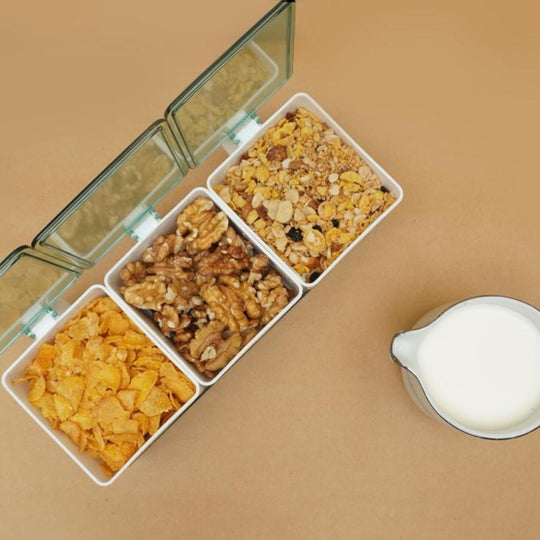 "TriBlend Spice Box – 3-in-1 Multi-Compartment Kitchen Organizer for ...
