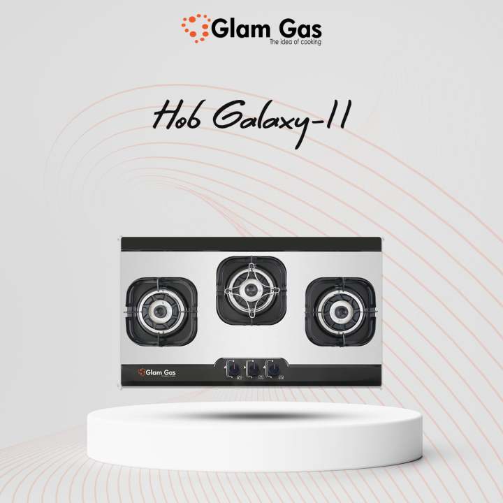 Glam Gas GG Galaxy 11 Hob | 3 Burner | Kitchen Gas Stove | Gas Stove ...