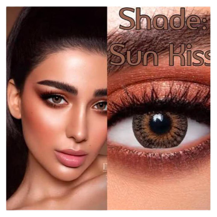 Shade Name Sun kiss Eye Color Lens Dhahab Just Like Natural Lens | Daraz.pk