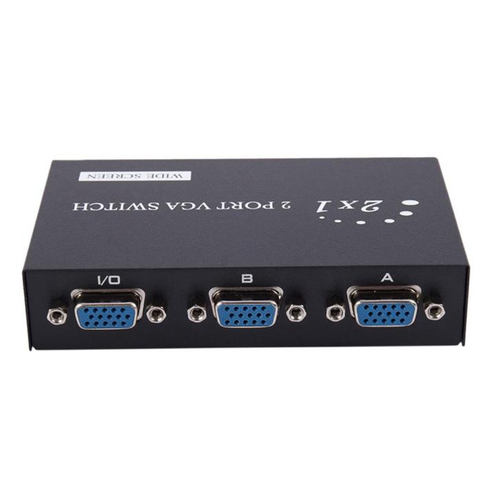2X 1920X1440 VGA Switch 2-In-1-Out 2 Port Sharing Switch Switcher ...