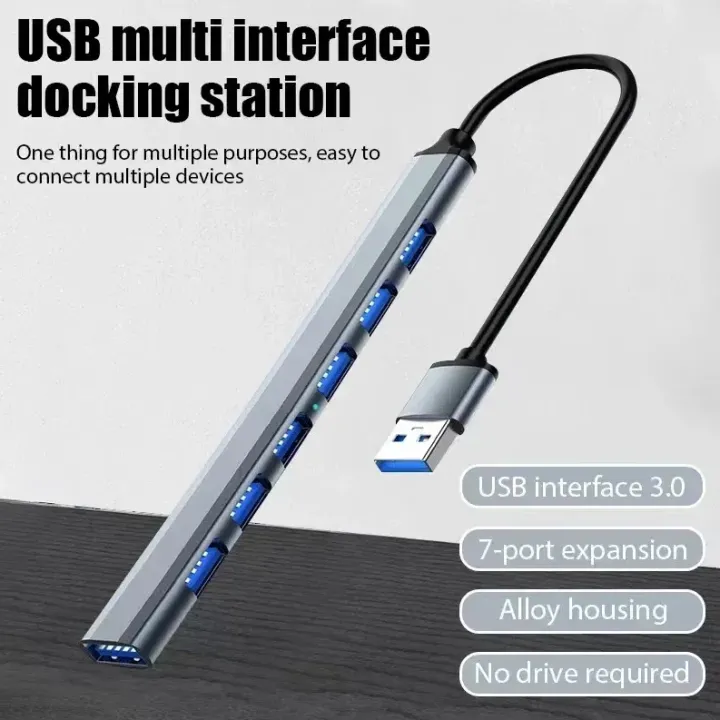 FunBug USB Hub 3.0/2.0 (4 Port & 7 Port) Aluminium Alloy | High-Speed ...