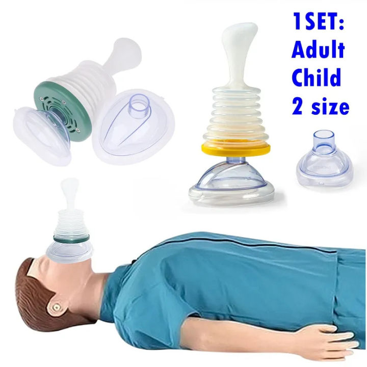 Breathing Trainer Suffocating Emergency Rescue Mask Artificial Heart ...