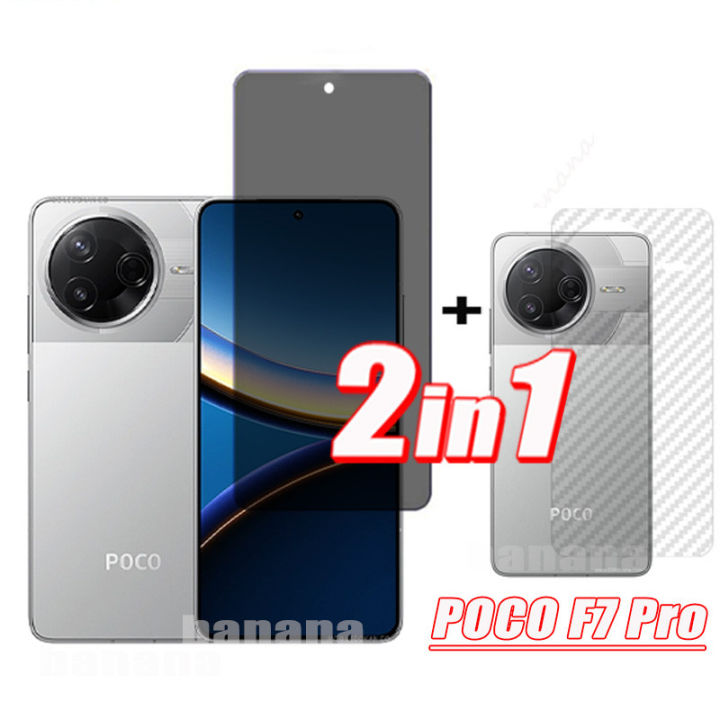 Poco F7 Pro Anti-Spy Tempered Glass Screen Protector For Poco F7 Ultra ...