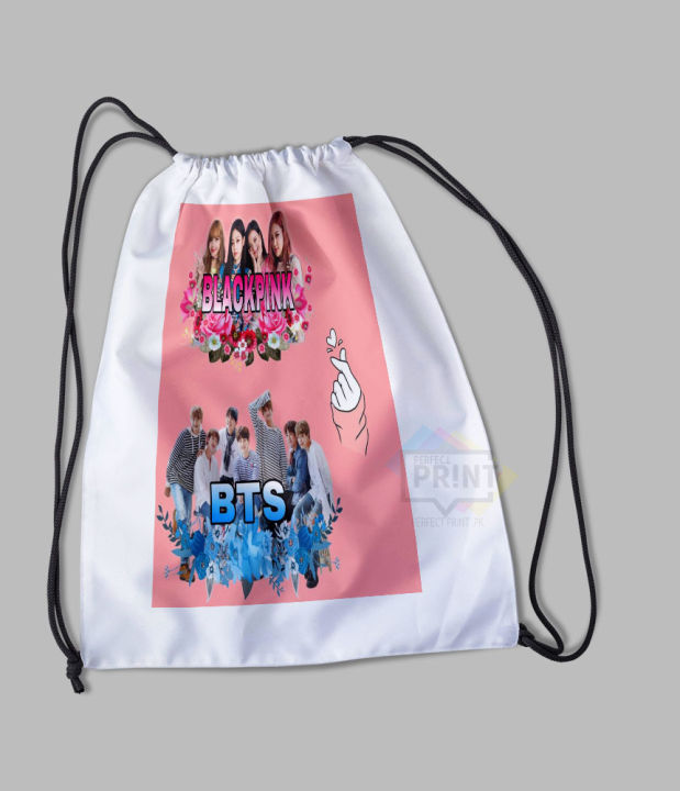 BTS & Black Pink Heartbeat Duo Show Your Love with Every Bea School Bag ...