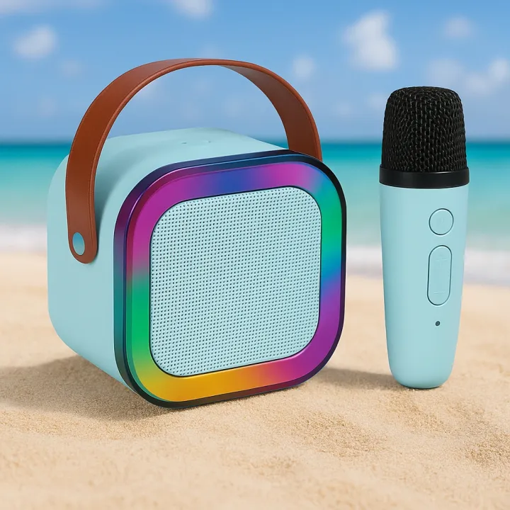 3-in-1 Wireless Karaoke Microphone with Built-in Bluetooth Speaker ...