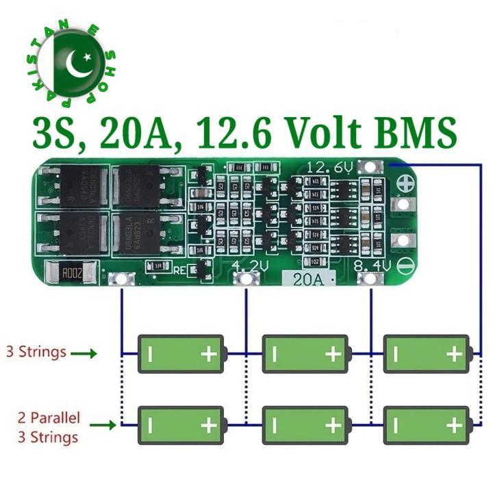 3S 10A Original BMS. 12.6V , 11.11V 18650 Cells Battery Management ...