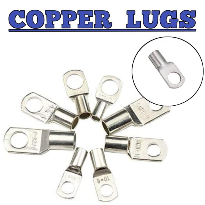 6 pcs copper lugs, copper thimbles, control thimbles, Ring Cable Lugs ...