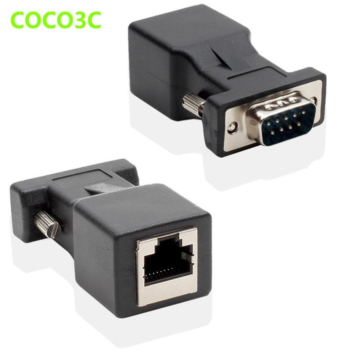 【3C VictoryEagle Store】9Pin RS232 Male to RJ45 Female Connector Card ...