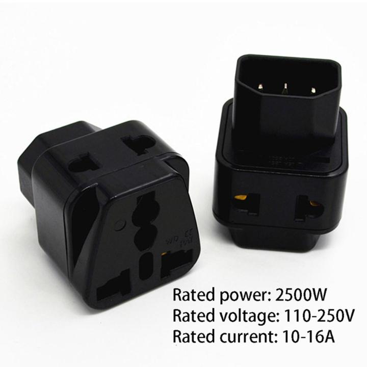 2 In 1 IEC 320 C14 Male To C13 Female Power Adapter PDU/UPS C13 Female Plug MJ | Daraz.pk