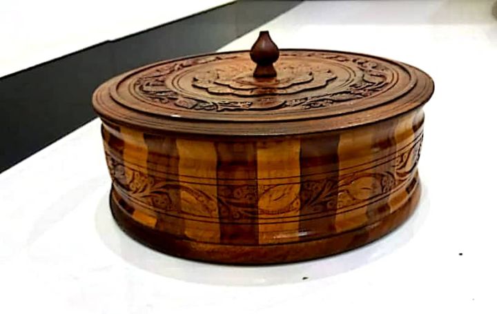 Hot Pot Wooden Chapati Box Hot Pot for Roti Hand Made | Daraz.pk