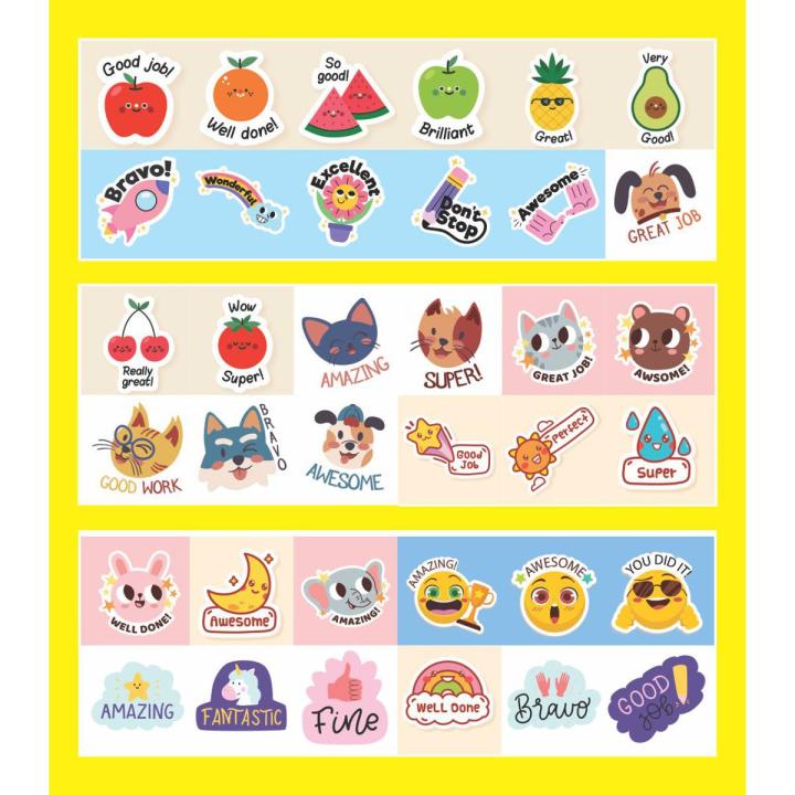 Inspirational Stickers—20 Sheets of Colorful Motivational Stickers for ...