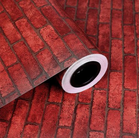 PVC Sheet Bricks Style 1x4 Feet Self Adhesive Wallpaper for Wall ...
