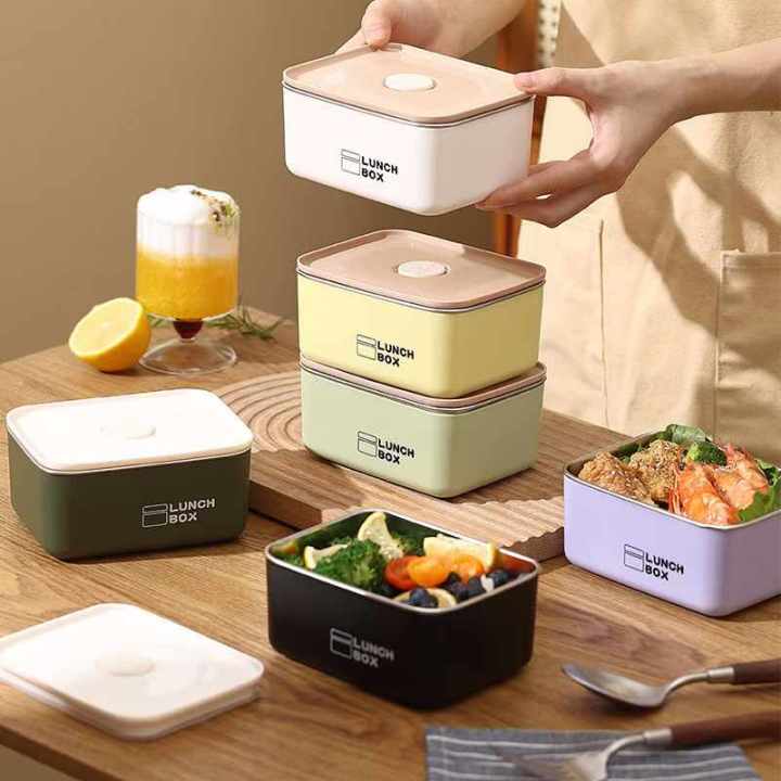 Premium Rectangle Shaped Steel Lunch Box – Best Quality Food Grade ...