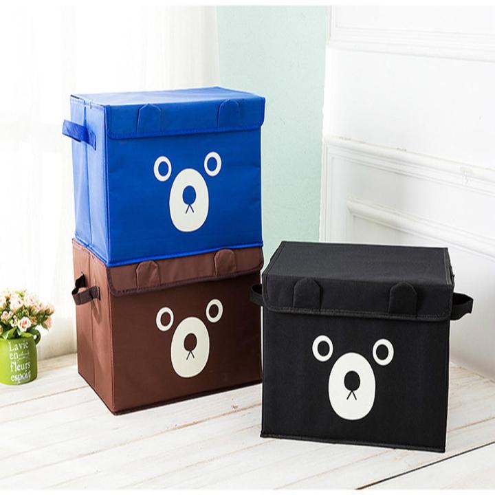 Panda Storage Bin for Toy Storage, Collapsible Chest Box Toys Organiser ...