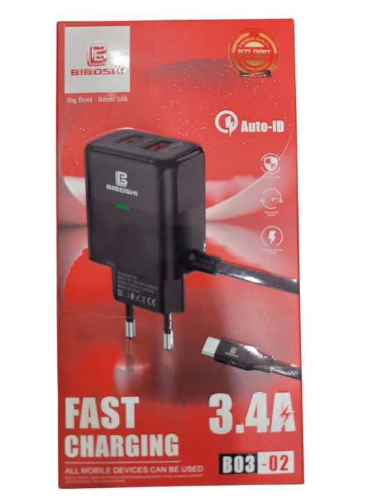 BIBOSHI Mini Portable 8600 Complete Charger B03-02 3.4A EU 12W Output ...