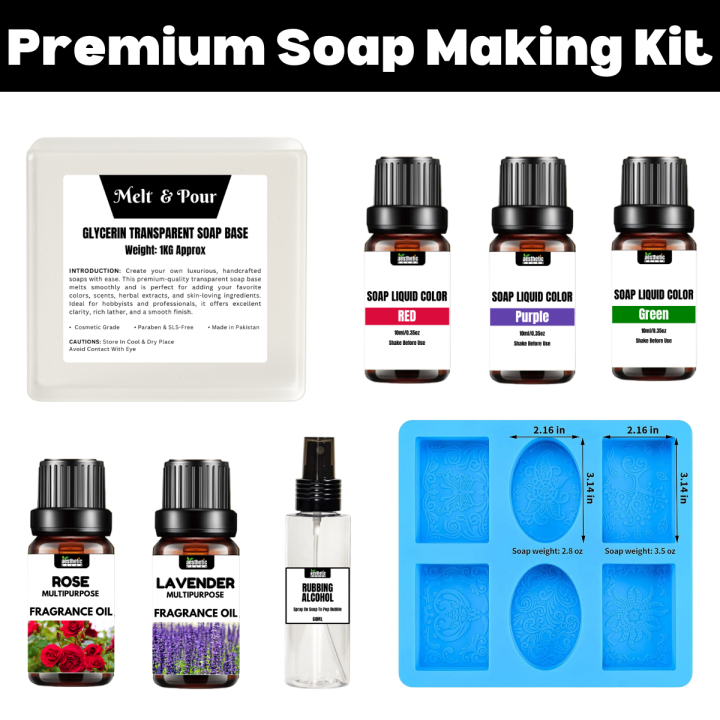 Soap Making Kit - Premium Soap Making Kit For Beginners - Premium Melt ...