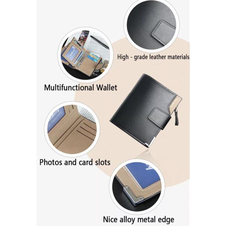 New PU Leather Men Small Wallet, Male Wallet Pocket, Beallry purse High ...