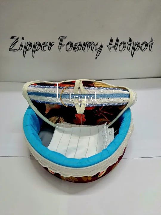 HOTPOT, ROTI COVER, ROUND-SHAPED ZIPPER HOTPOT COVER, ZIPPER FOAMY ...