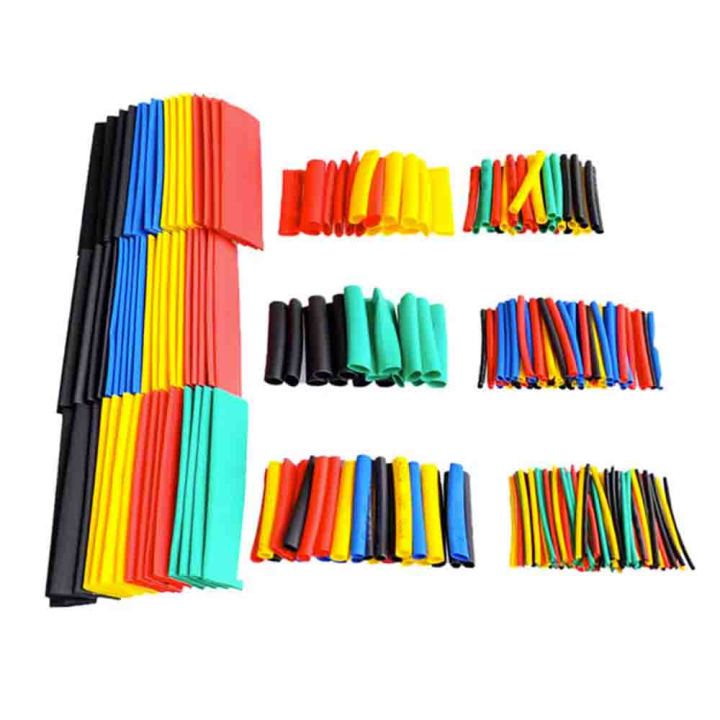 328 Pcs Heat Shrink Tubing 5 Colors 8 Sizes Assorted Tube Wrap Sleeve ...