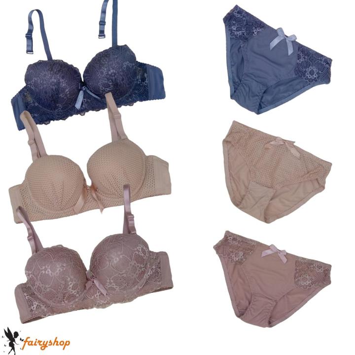 Fairyshop Push Up And Double Padded Bra And Panty Set D6n Daraz Pk