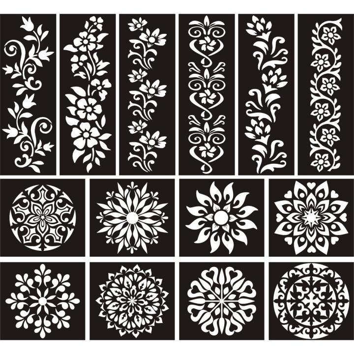 14 Henna Mehandi Bail Designs Arabic Bridle Designs Full Sheet Mehndi ...