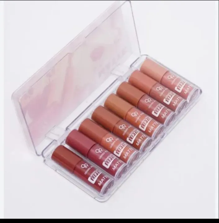 8-Piece Matte Lip Gloss Set – Professional Long-Lasting, Non-Sticky ...
