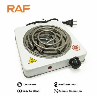 Original RAF Electric Stove - Electric Hot Plate - Open Iron Coil Single Burner 1000 Watts - RAF ...