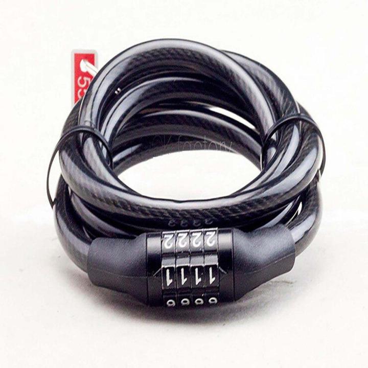 Bicycle Mountain Bike Electric Car Chain Wire Four-digit Code Lock ...