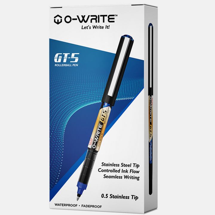 ORO O-Write GT5 0.5mm Rollerball Pen (6 Pcs/Pack) Smooth & Precise ...