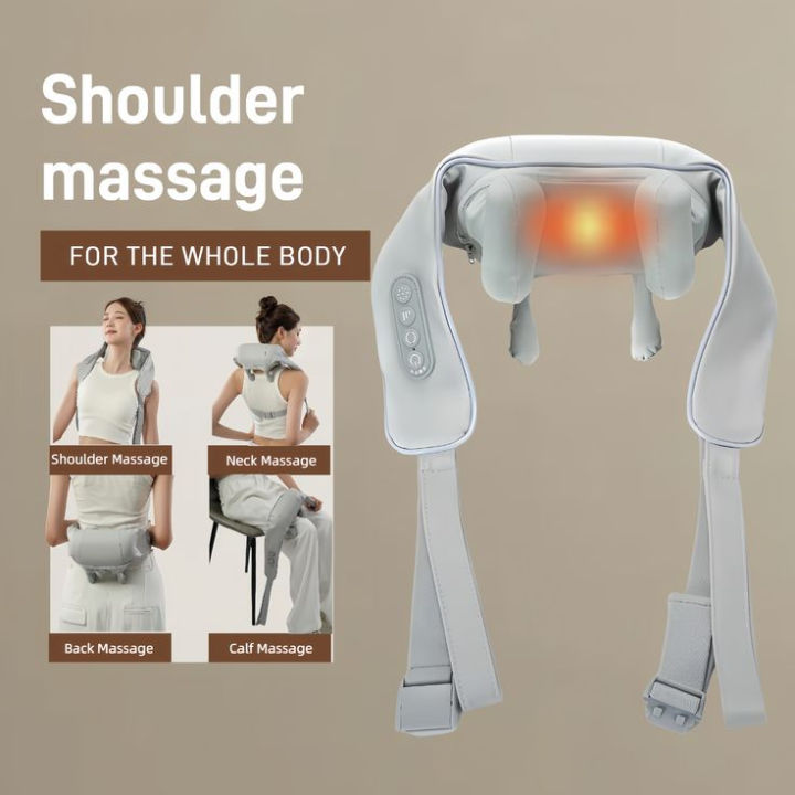 Neck and Shoulder Massager With Heat And Vibration Electric ...